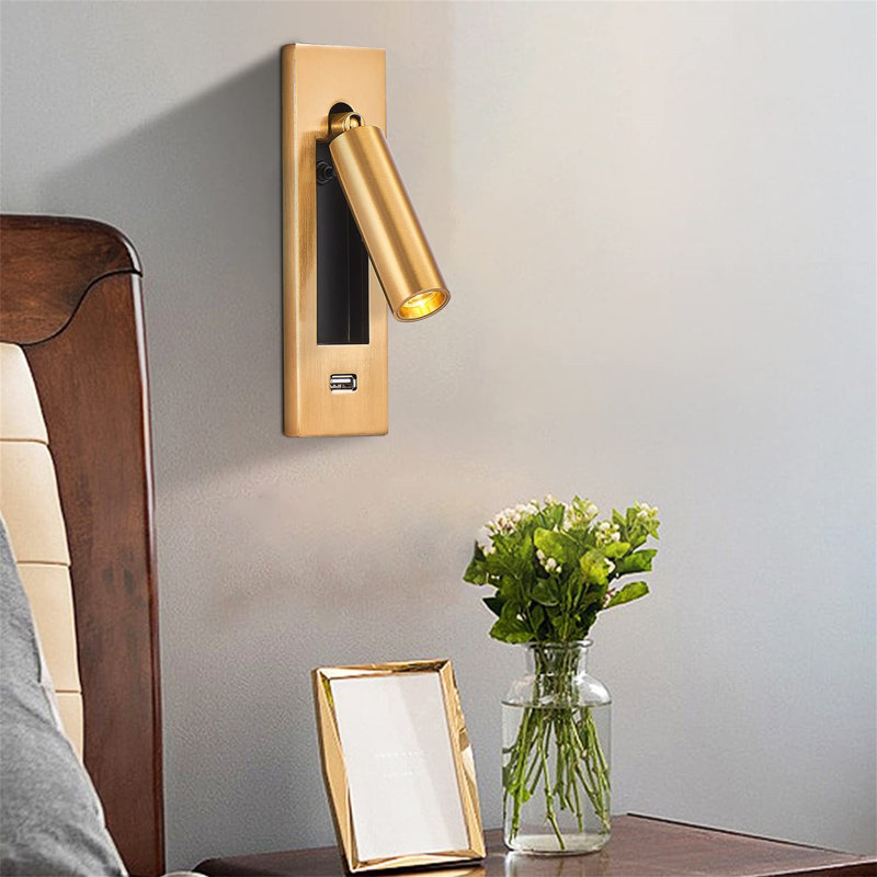 Mercer41 LED Wall Mounted Bedside Reading Light | Wayfair